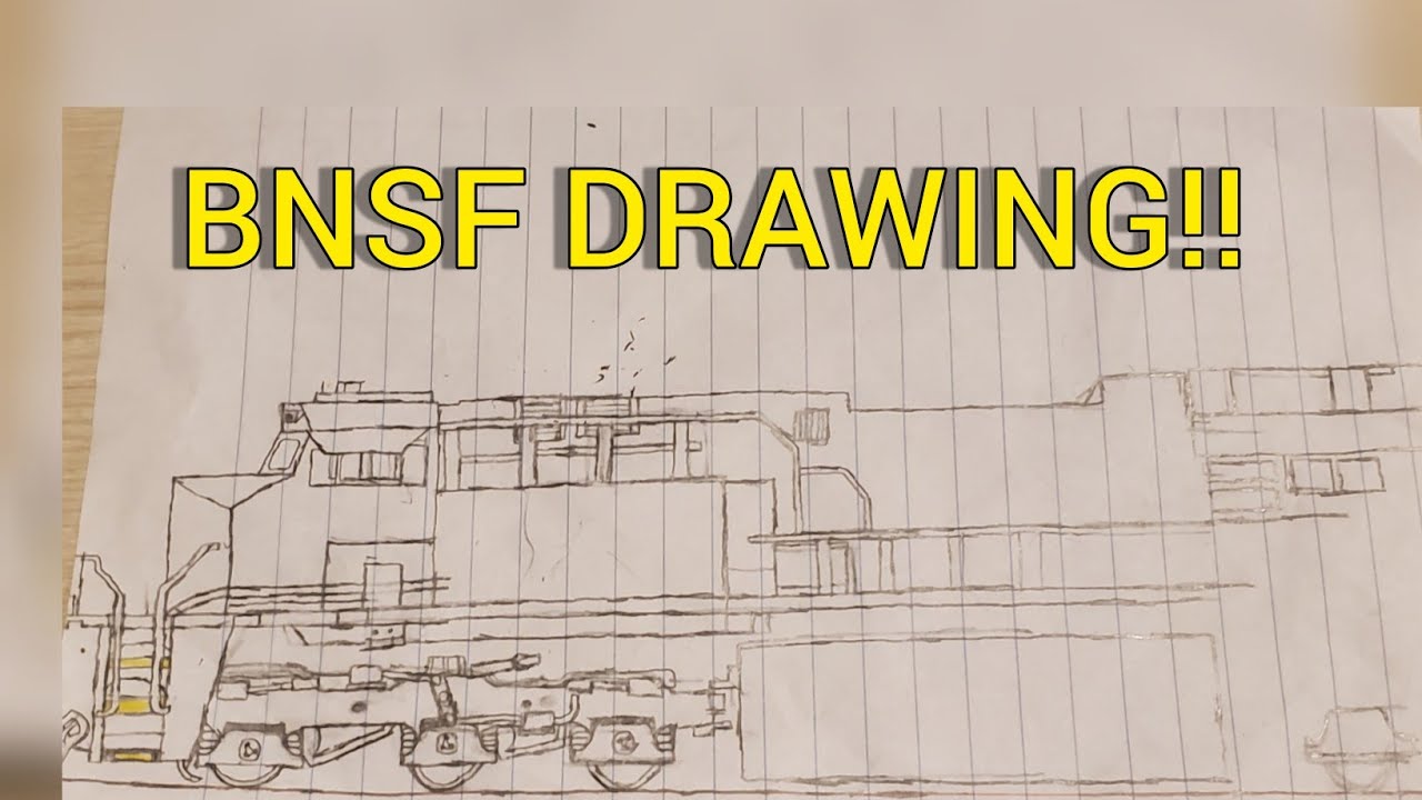 BNSF train drawing(Work In Progress) - YouTube