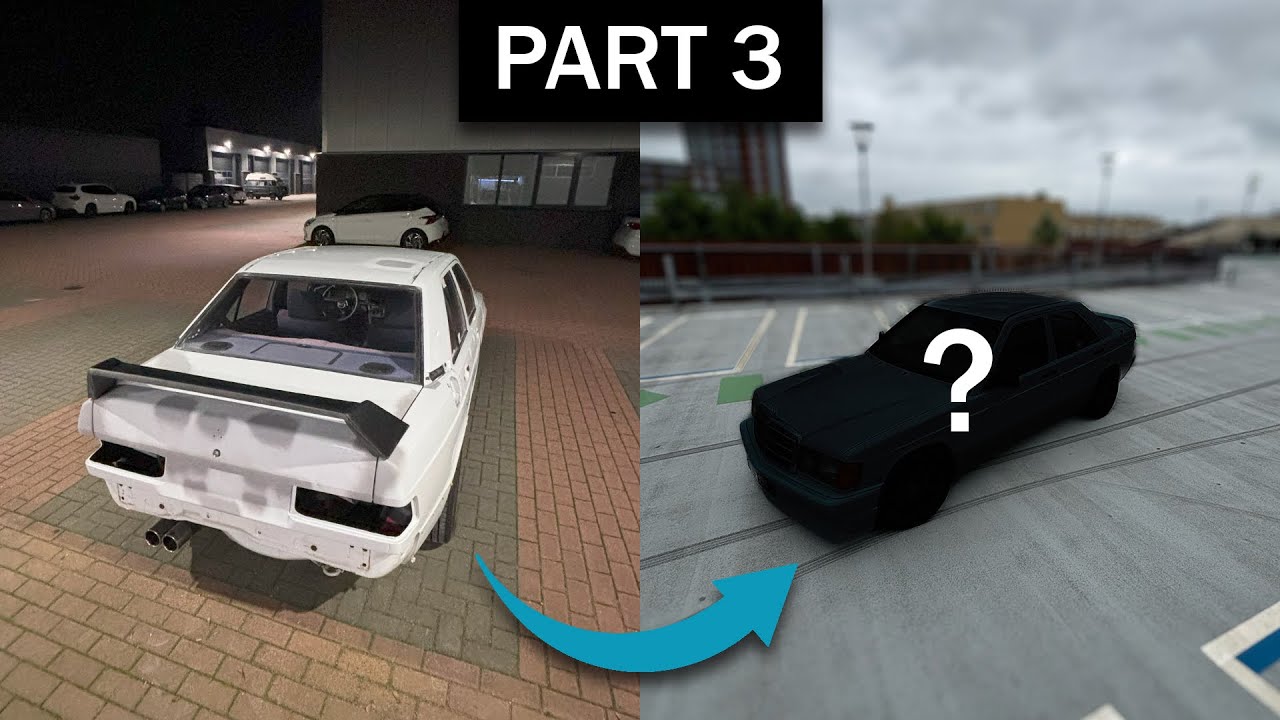 Wrapping my Mercedes 190e part 3 - fixing trunk and doors | new spoiler ...