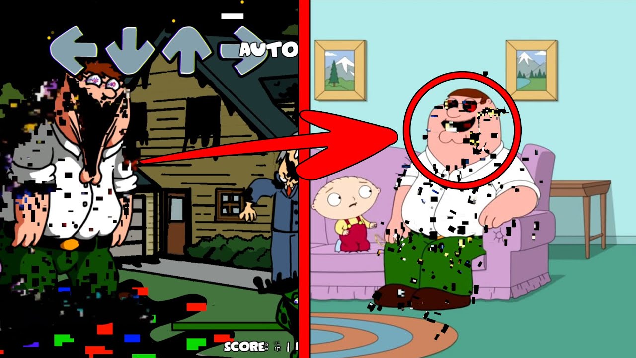 References In FNF VS Pibby Corrupted Peter Family Guy | (Learn With ...