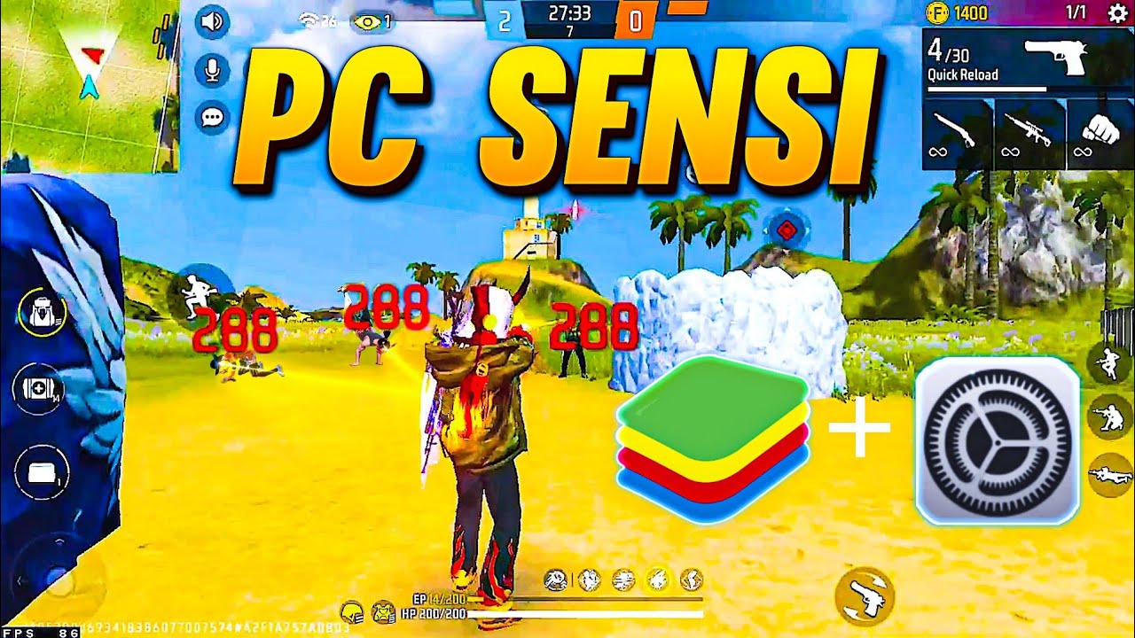 My Settings ⚙️ HUD + SENSI + DPI 🖥️ BlueStacks 5 🖱️⚡ Laptop Player ...