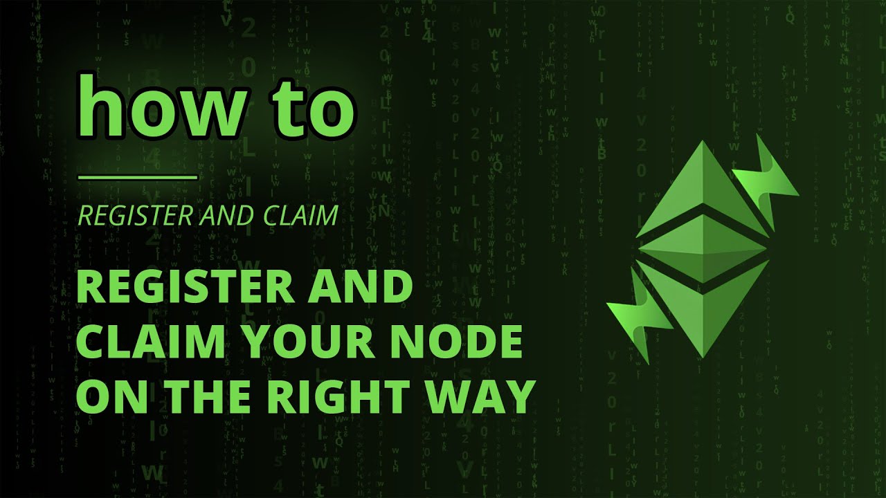 ETCMC // how to - Register and Claim your node - YouTube