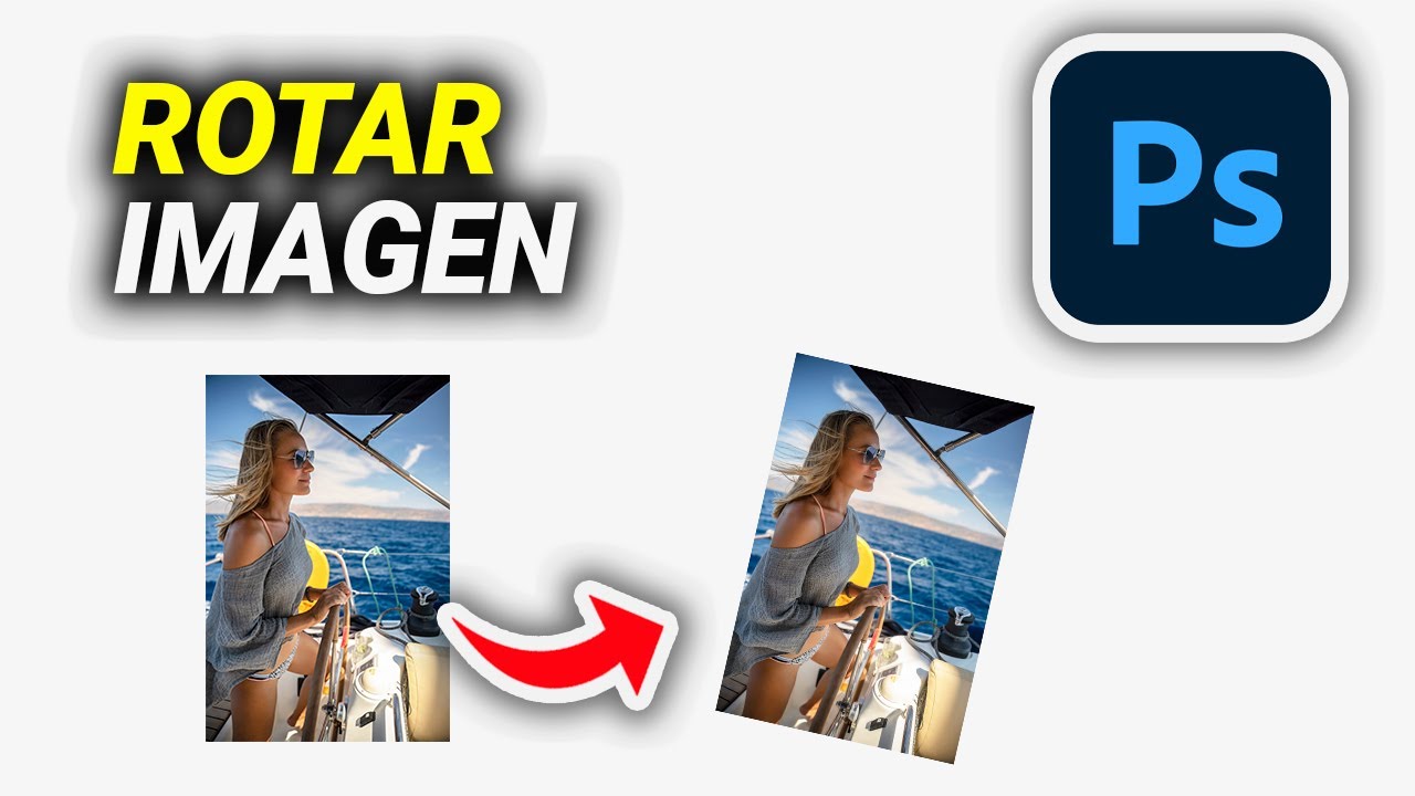 Cómo Rotar una Imagen en Photoshop | con Atajo - YouTube