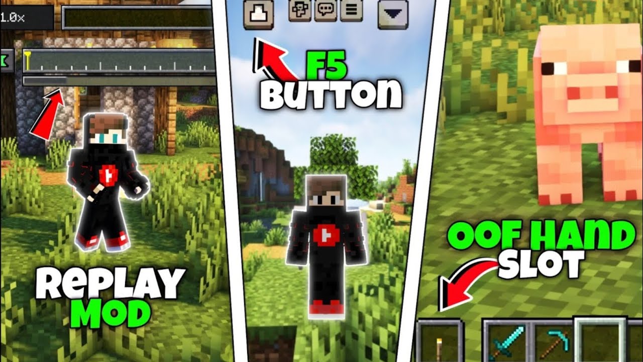 TOP 3 SURVIVAL MODS FOR MINECRAFT PE 1.22 | MCPE SURVIVAL MODS ...