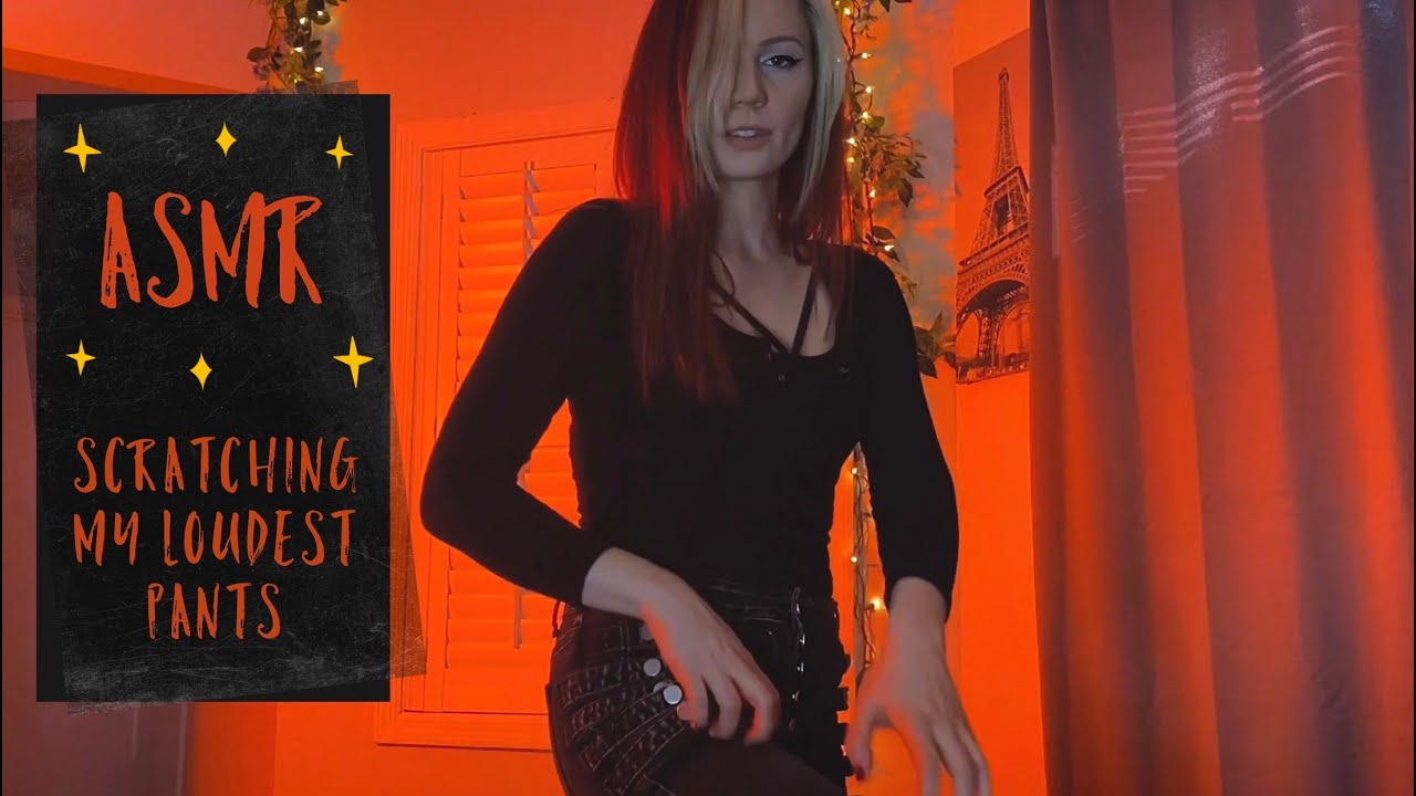 ASMR- Scratching my Loudest Pants - YouTube
