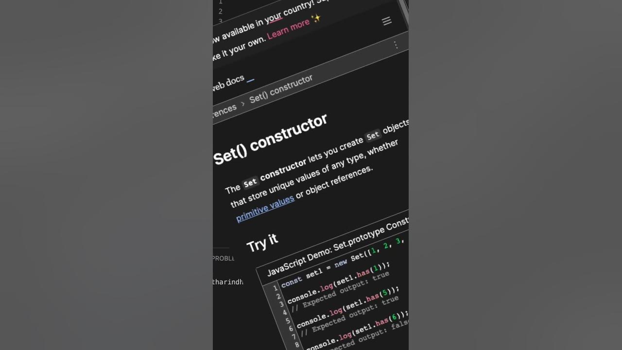 Remove Duplicate Items From An Array Using Set Constructor In Javascript Youtube