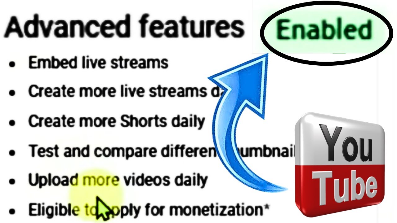 How to Enable Advanced Features on Youtube | Access Youtube Advanced ...