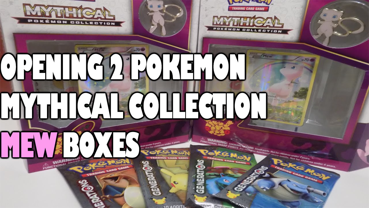 Opening 2 Mythical Pokemon Collection Mew Boxes!!! - YouTube