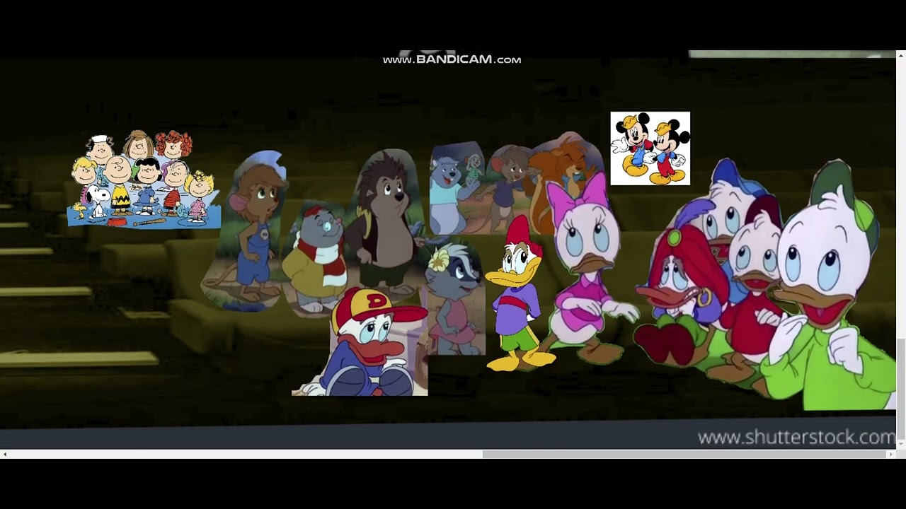 all of the cartoon friends of crossovers are watching fluttershy lament ...