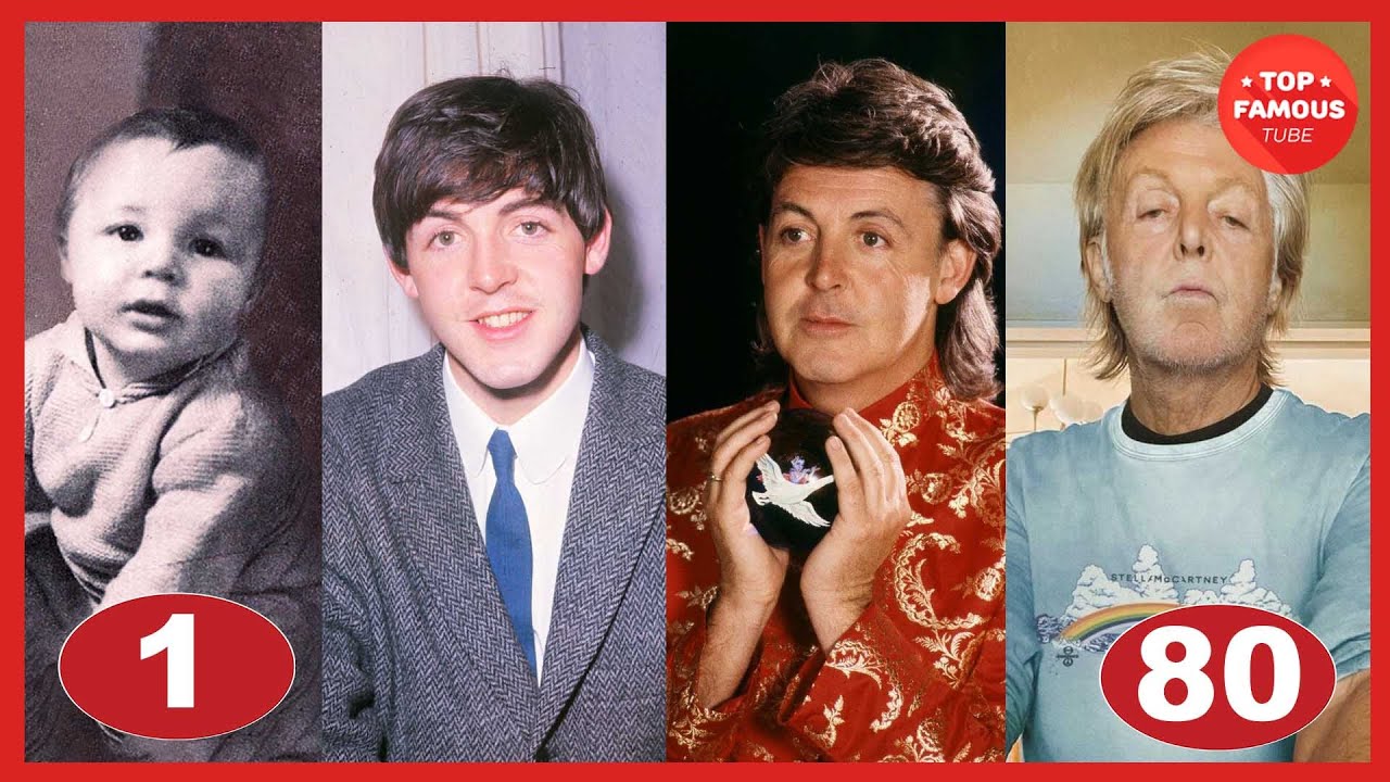 Paul McCartney Transformation ⭐ From 1 To 80 Years Old - YouTube