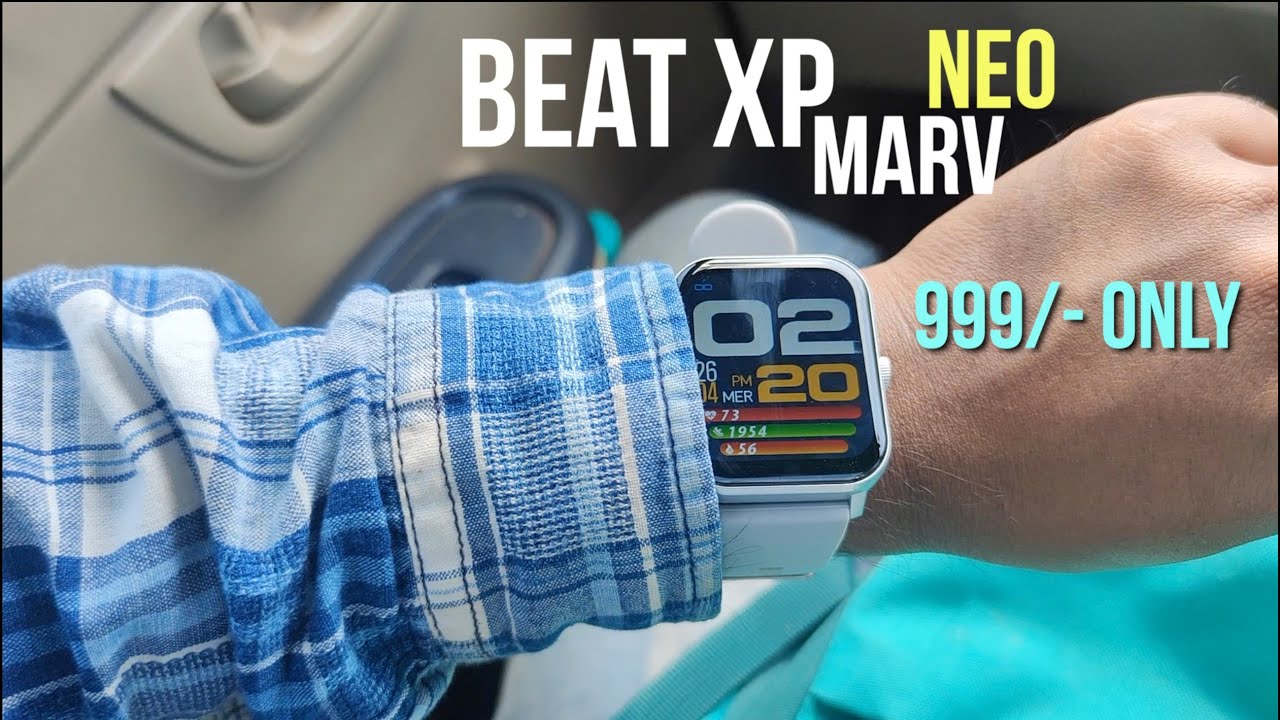 Beat xp marv neo, Smart watch with Heart rate Sensor, SPo2, Bluetooth ...