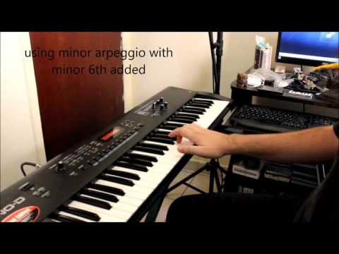 Heavy Metal Keyboard Licks 3- Gothic Metal- Beginner- Minor Arpeggio ...