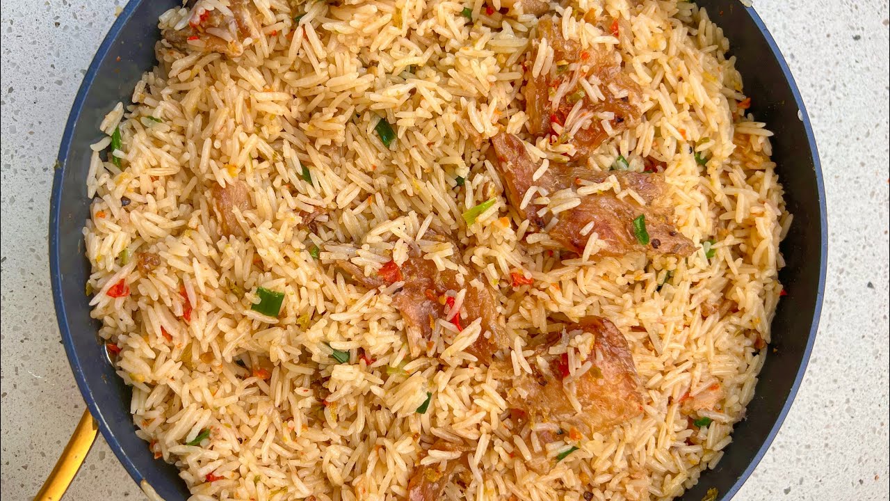 STOCK FISH RICE| I MADE AN ORIGINAL RECIPE AND IT TURNED OUT GREAT ...