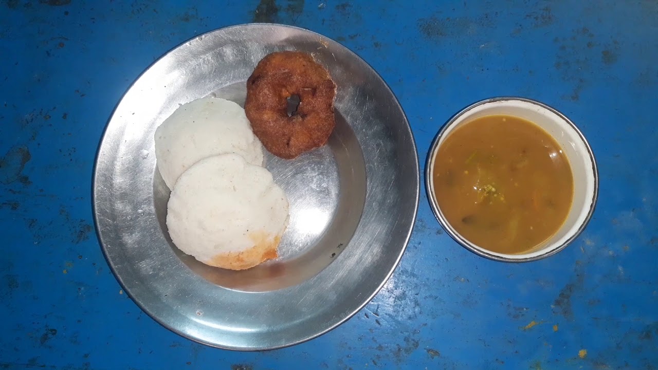 Idly with vadai - YouTube