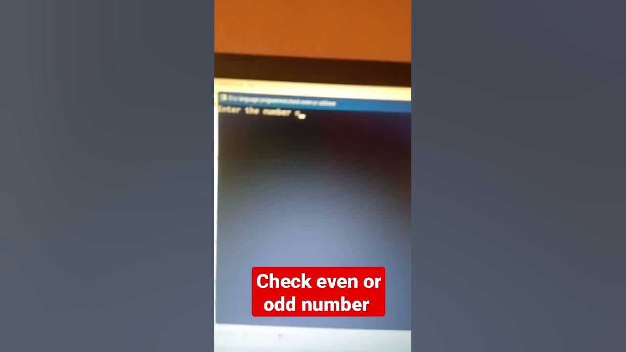 Check even or odd number in c language #shorts #short - YouTube