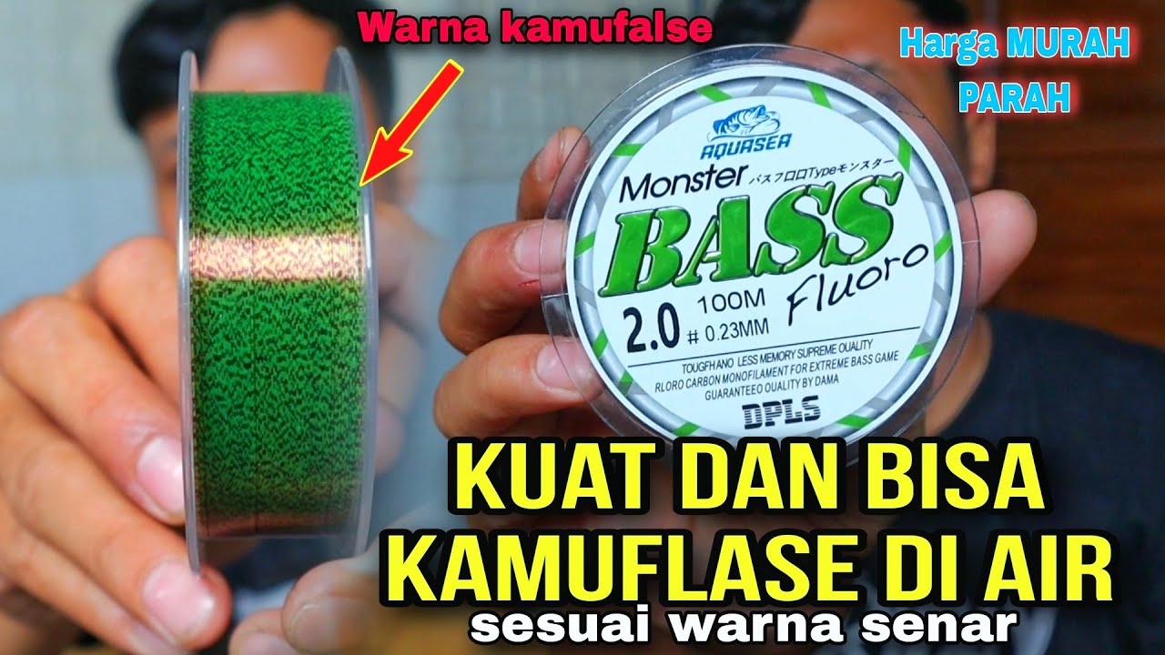 Review Senar Pancing AQUASEA MONSTER BASS - Senar Bintik hitam Bisa ...