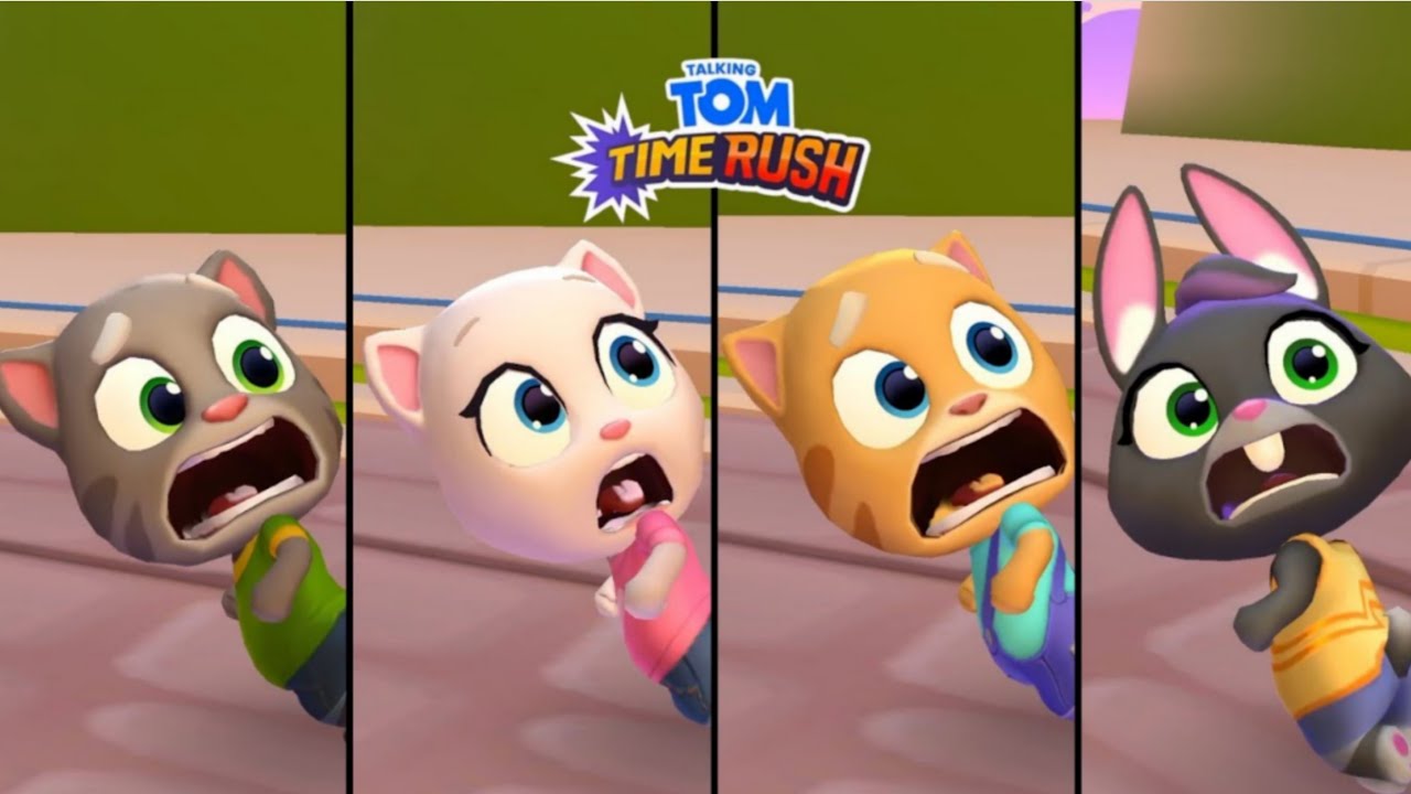 Talking Tom Time Rush - Angela - 3 x Gameplay Android and IOS - YouTube
