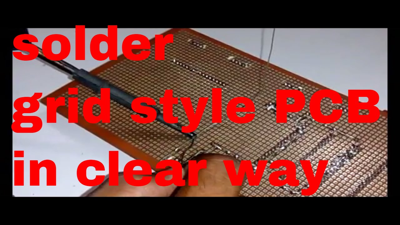 How to solder grid style PCB in cleaner/faster/awesome way - YouTube