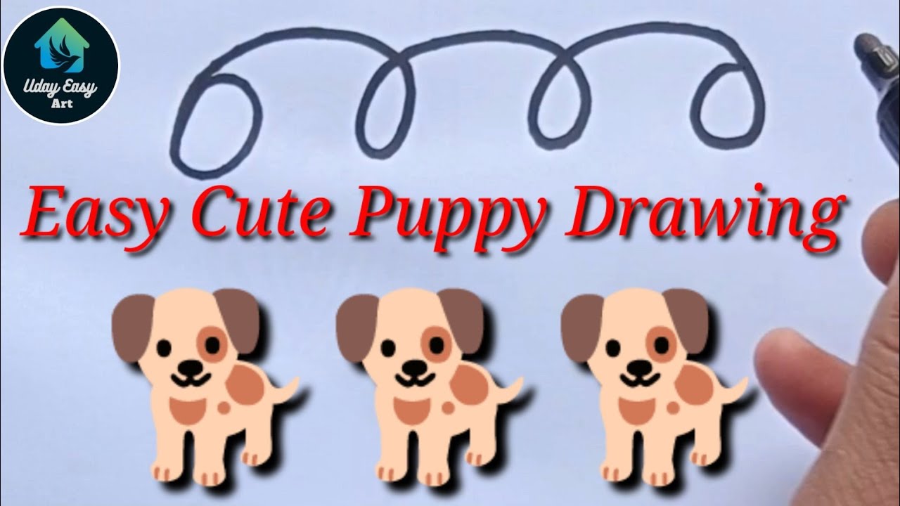 How to Draw a Labrador| Golden Retriever Puppy Easy| How to Draw a Dog ...