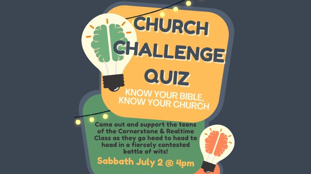 Adventist Youth Society | "Church Challenge Quiz: Know Your Bible, Know ...