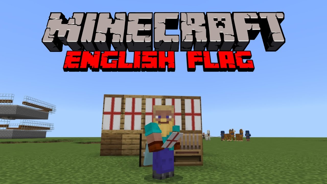HOW TO MAKE A ENGLISH FLAG BANNER IN MINECRAFT - YouTube