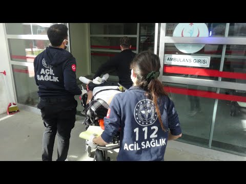 Otomobilin çarptığı yaya yaralandı