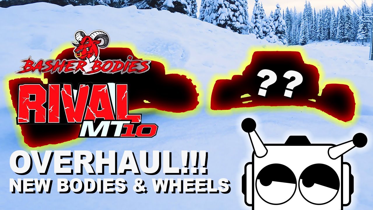 Basher Bodies for Team Associated Rival MT10s! Testing Pro Line Masher ...