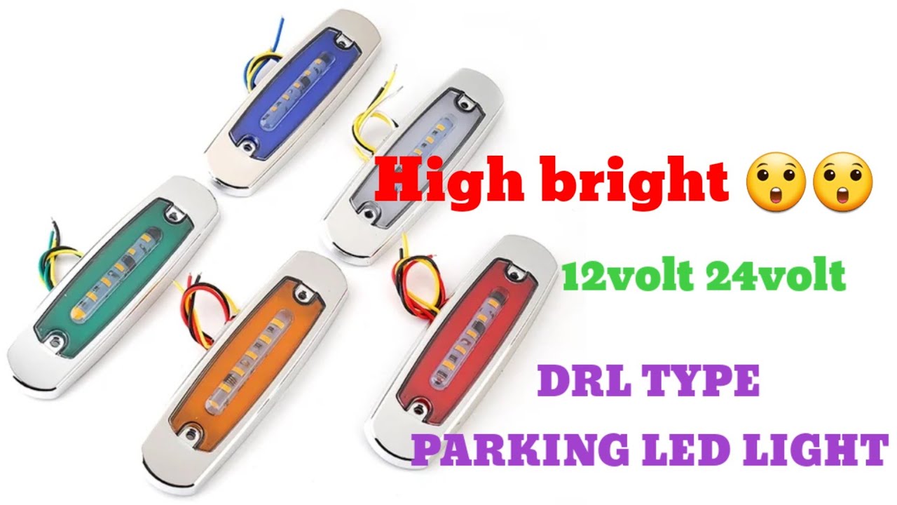 NEW MODEL PARKING LED WITH BLINKER waterproof 12v 24v NEON_DRL MODEL ...