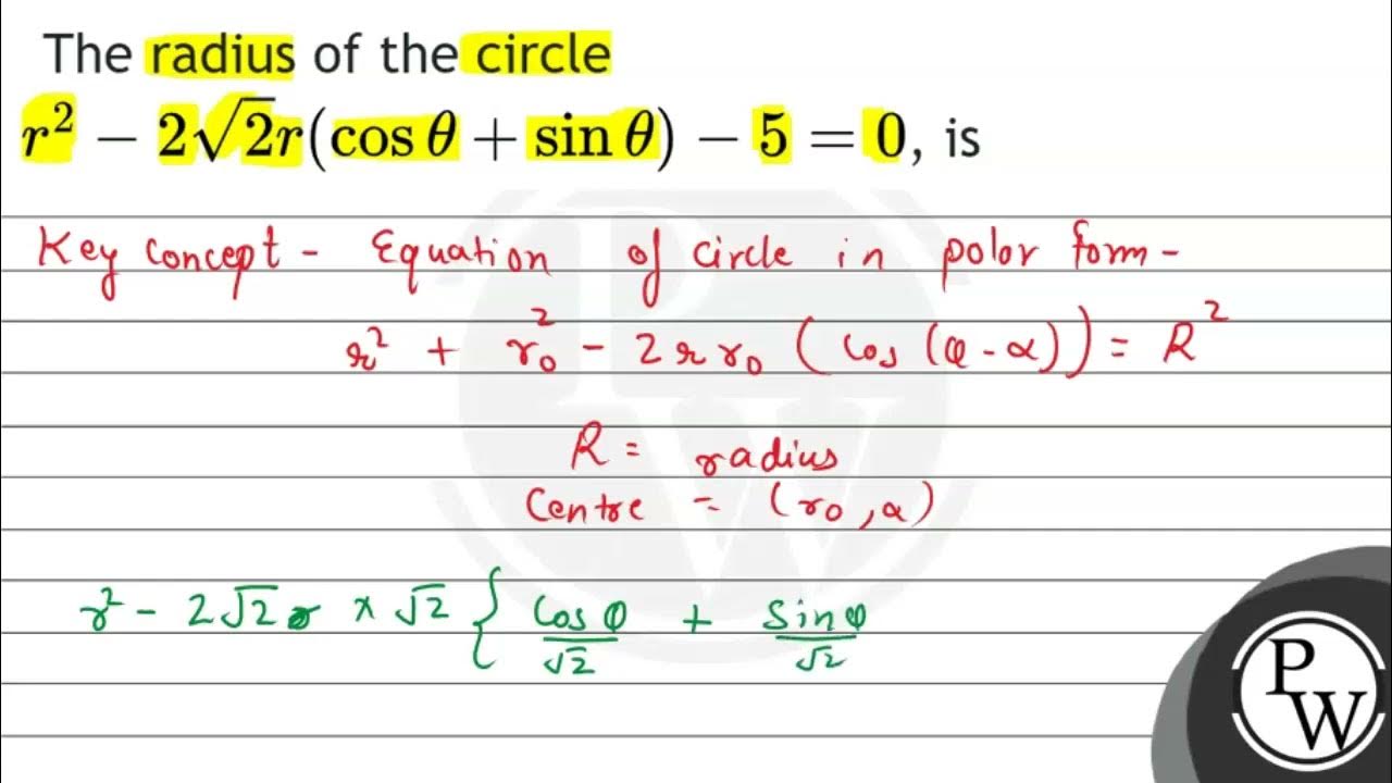 The radius of the circle \( r^{2}-2 \sqrt{2} r(\cos \theta+\sin \theta ...