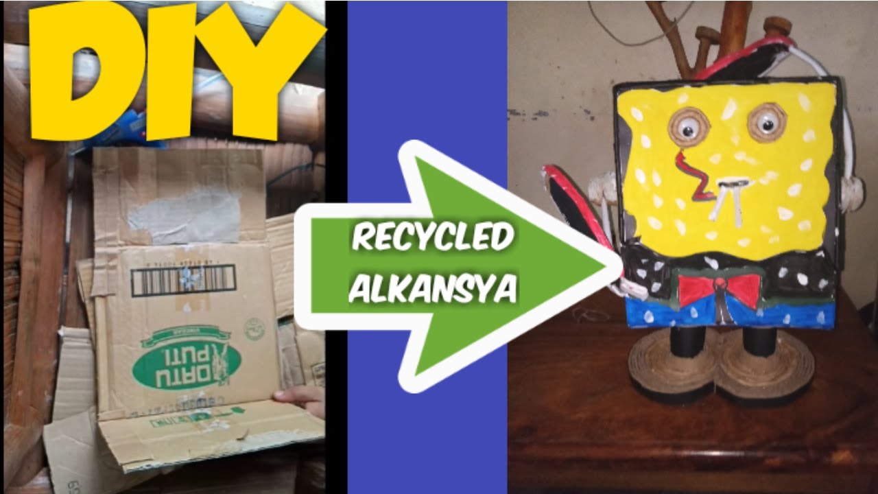 DIY Recycled Cardboard Ideas || Paano Gumawa Ng Alkanysyang Gawa Sa ...