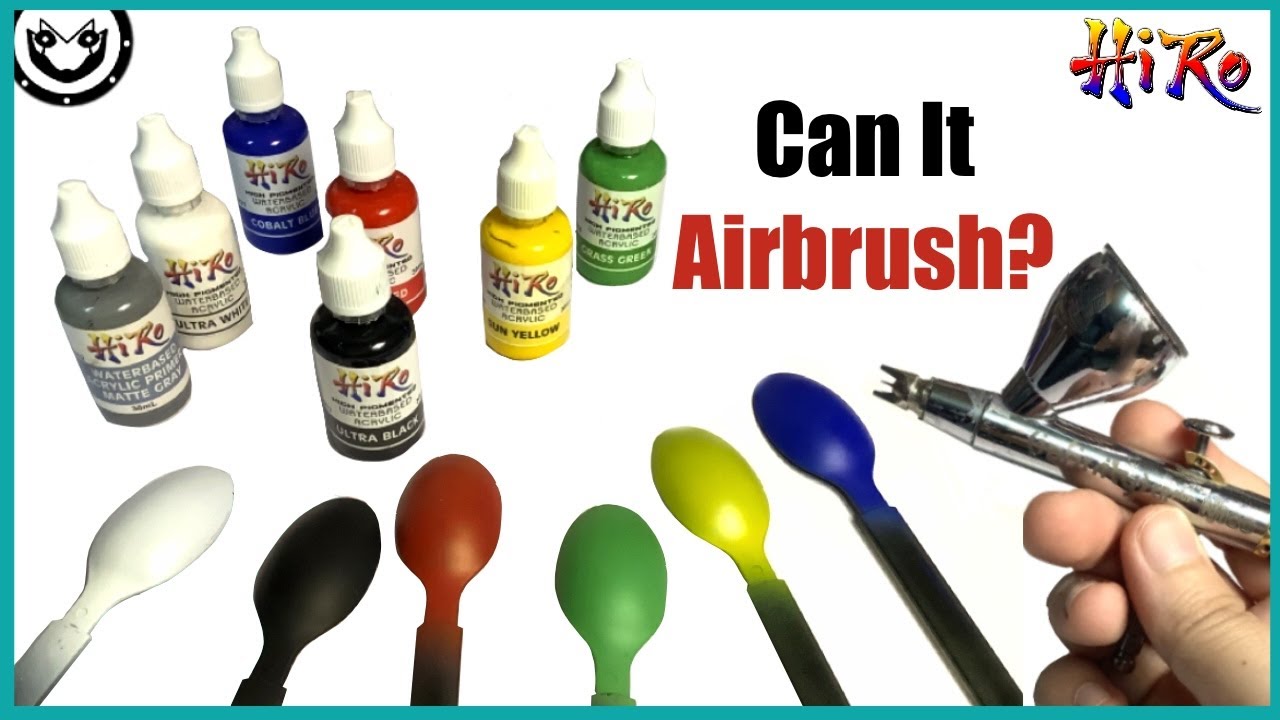 HIRO Paints! | Airbrushing HIRO Paints - Will it work? - YouTube