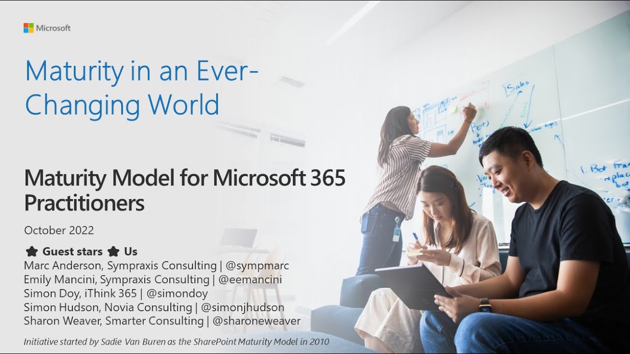Maturity Model for Microsoft 365 - October 2022 - YouTube