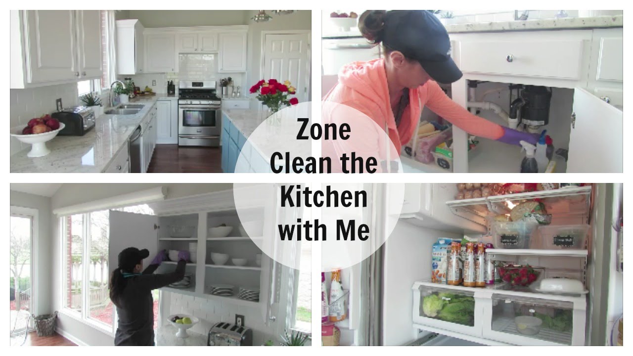 Clean with Me | Kitchen Zone Cleaning Routine - YouTube