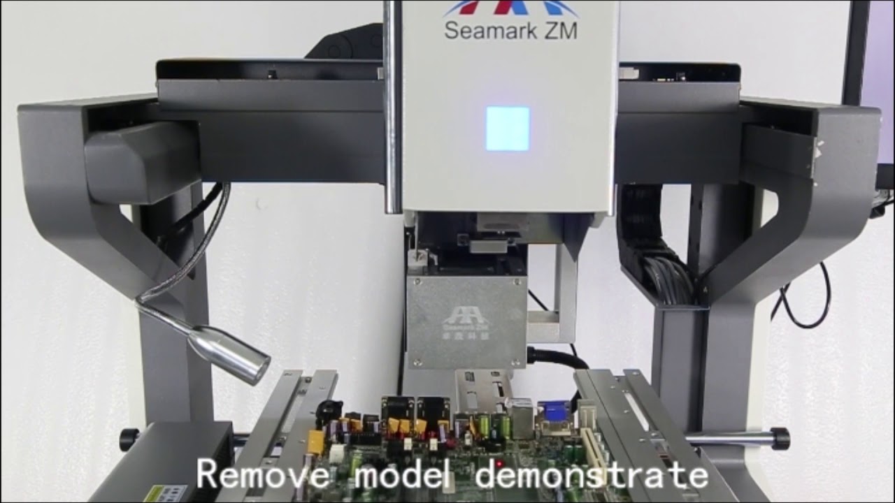 ZM- R7830A(Seamark Automatic bga rework station) - YouTube