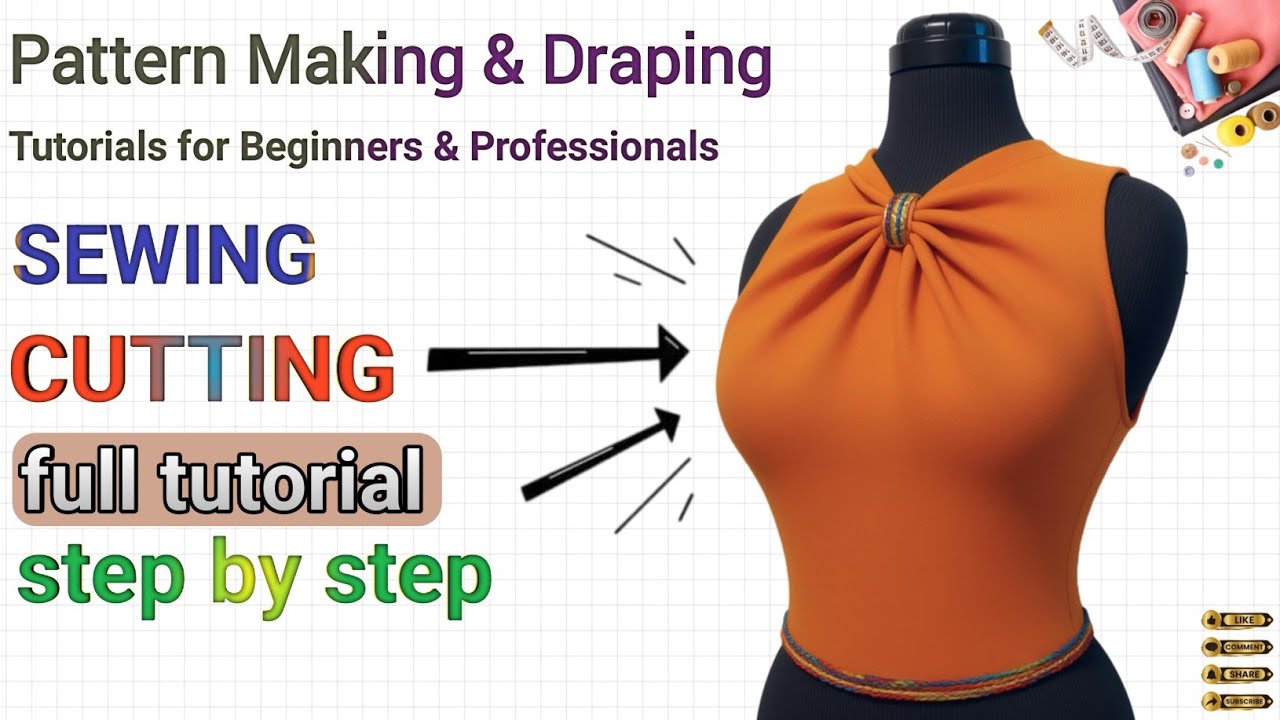 Fashion Bodice & Collar Drafting: Structure, Neckline Shaping & High ...