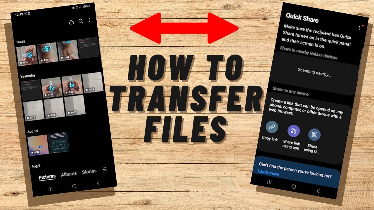 How to Quick Transfer Files on Samsung Phones | Quick Share | Galaxy ...