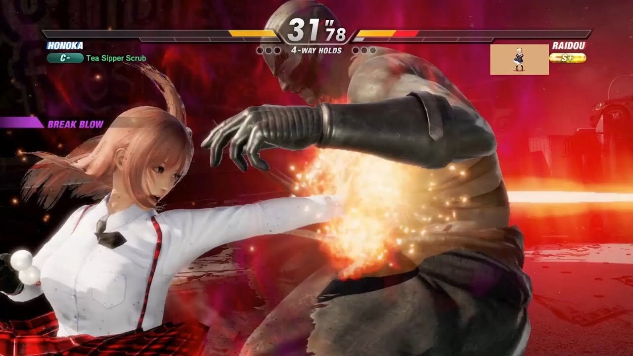 DOA6 Replay Honoka vs Boss Raidou - YouTube