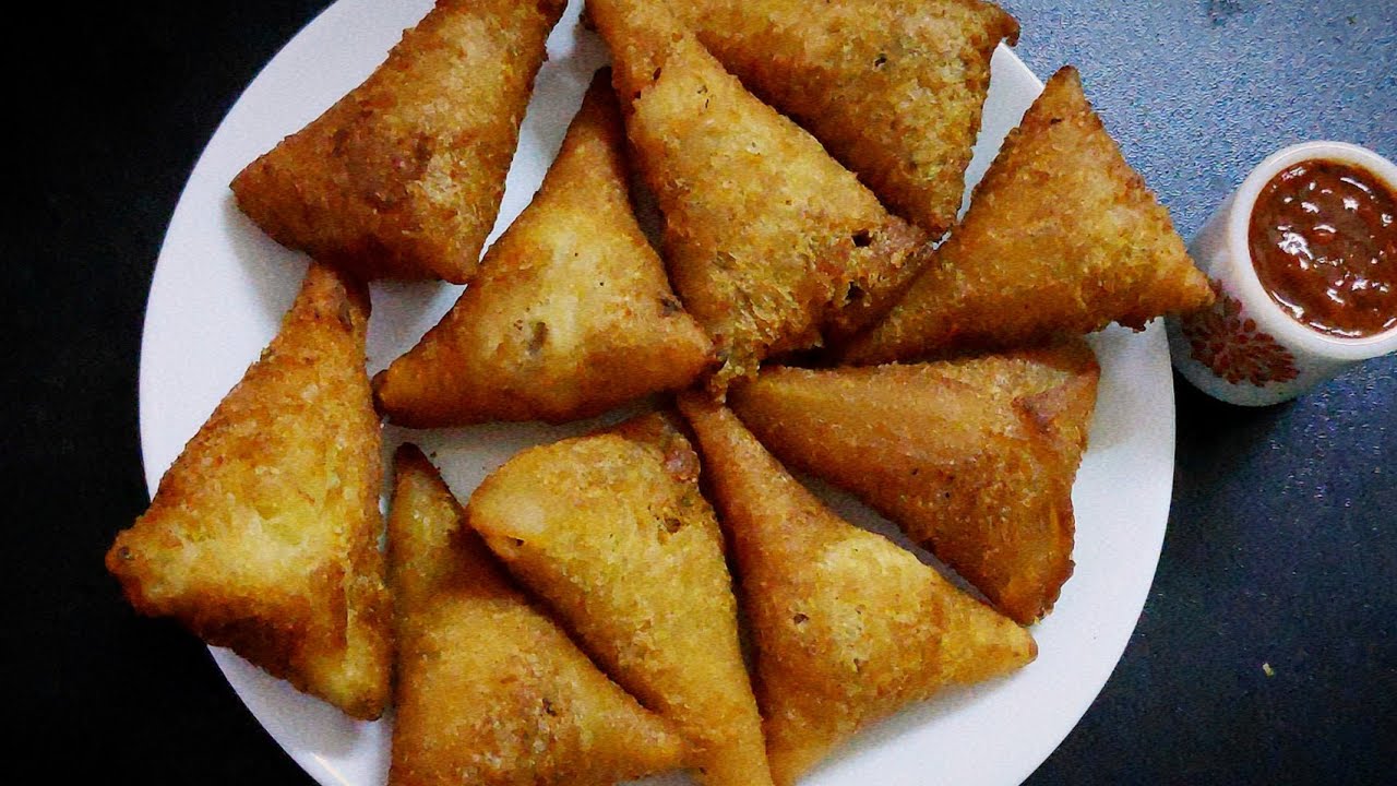 Bread cone samosa| samosa without sheet /bread bites triangles recipe ...