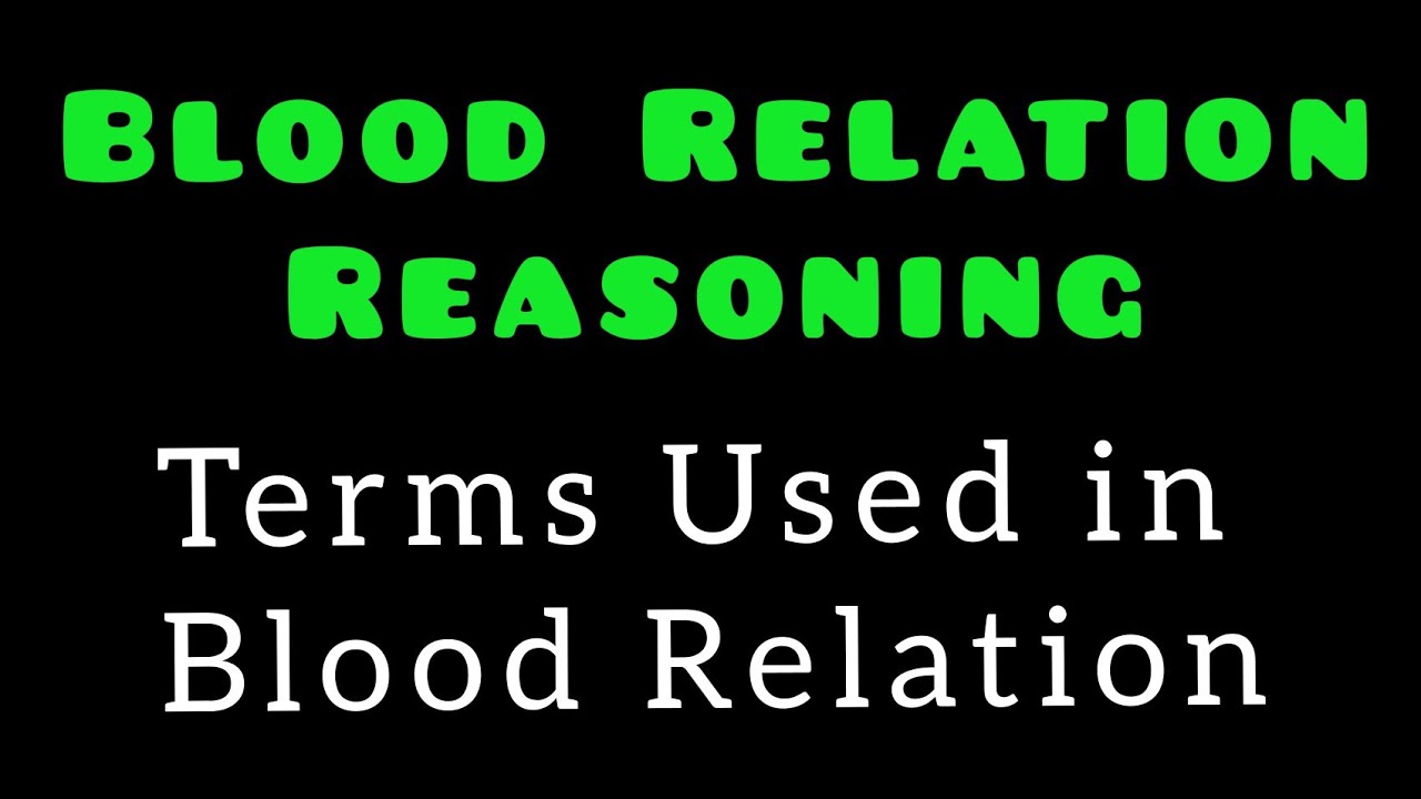 Blood Relation || Relationships and Terms || Terms Used in Blood ...