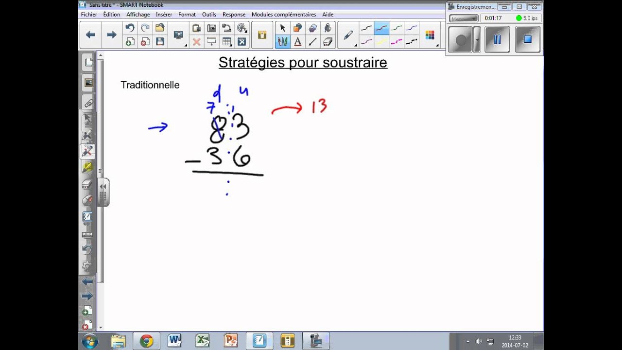 Stratégies de soustraction 2 - YouTube