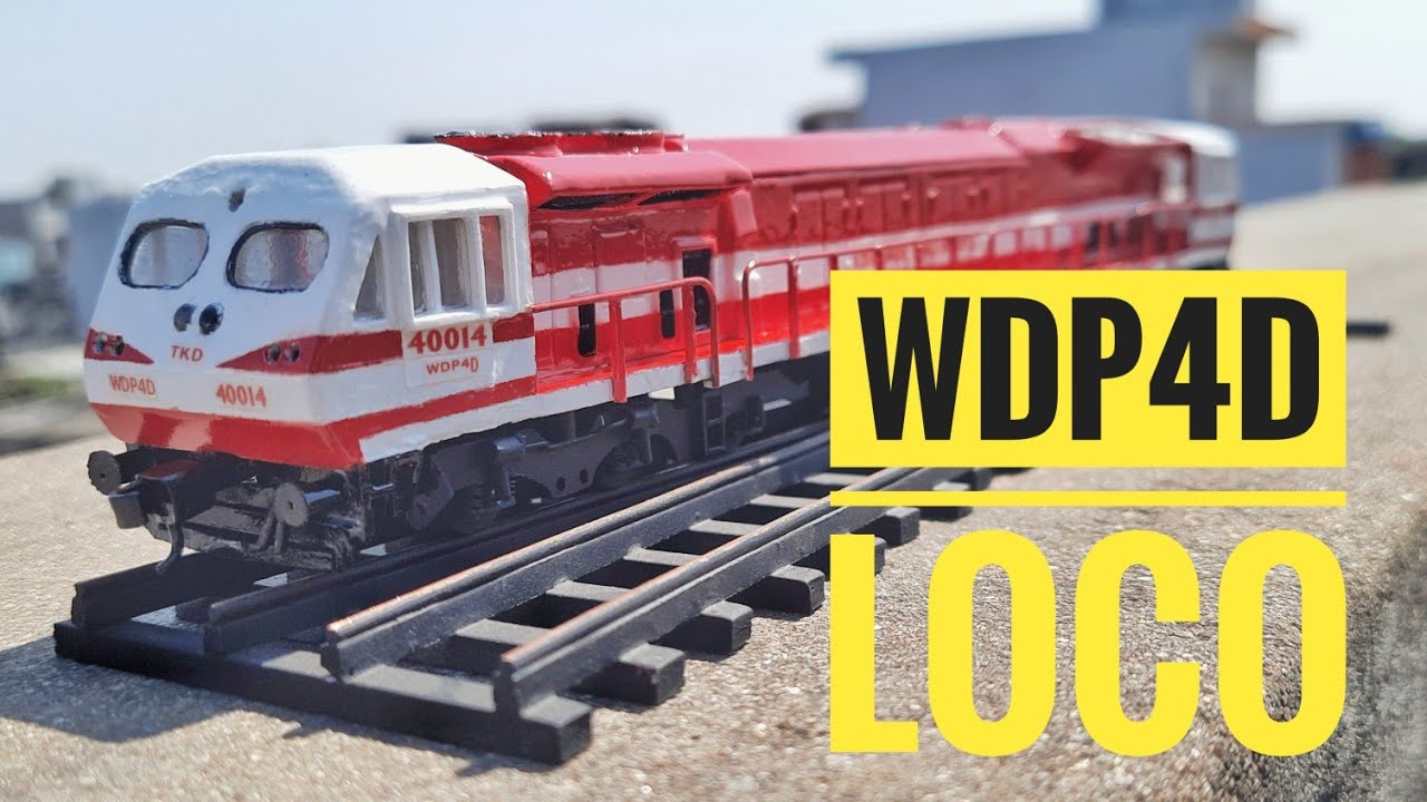 Making Wdp4d locomotive Model | in ho Scale | Handmade Train model | # ...
