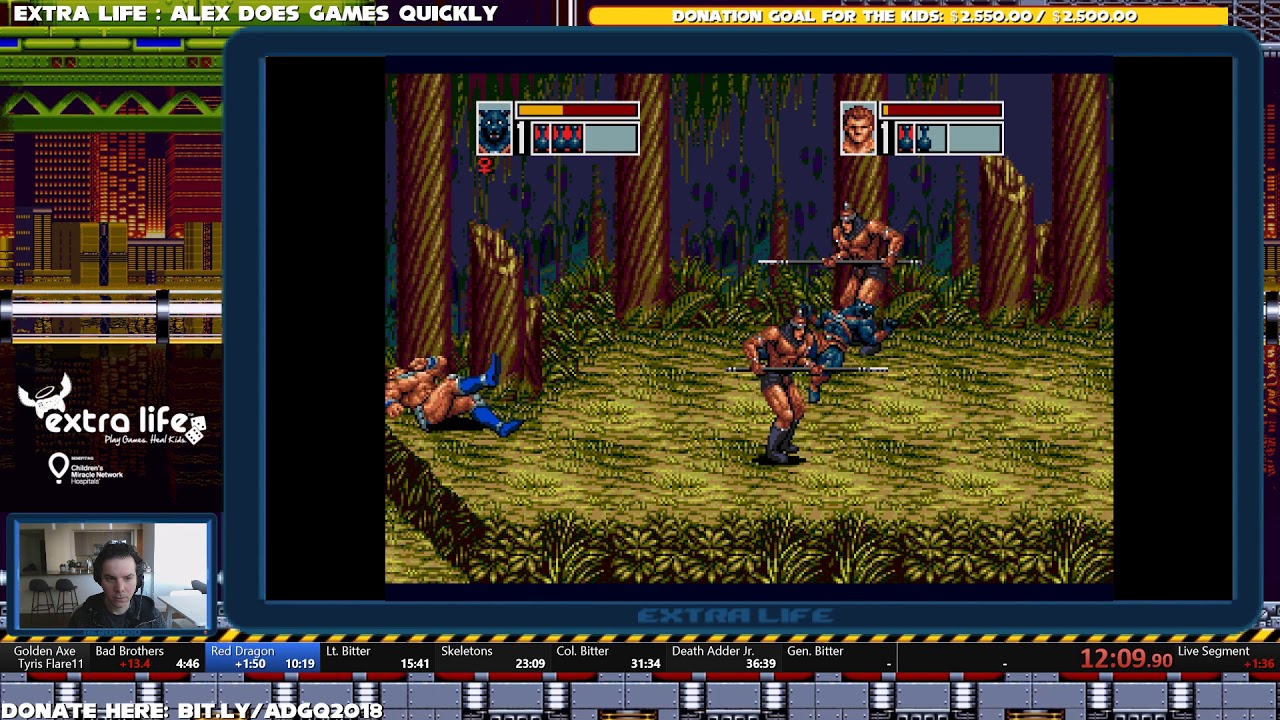 Extra Life 2018 - Alex Does Games Quickly Golden Axe 3 Ft. HaterHurter ...