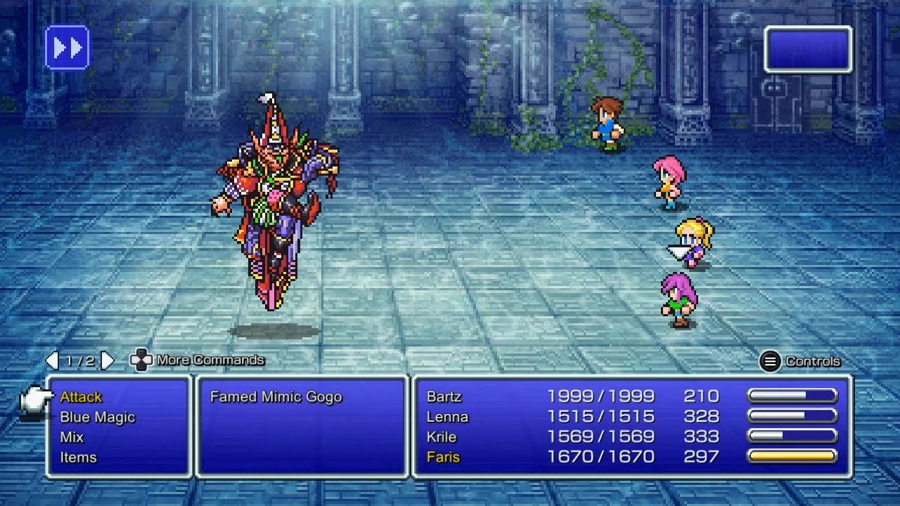 Final Fantasy V Pixel Remaster #035, Famed Mimic Gogo; Great Sea Trench ...