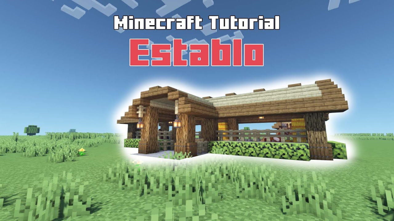 MINECRAFT TUTORIAL: 🐎 Cómo hacer un ESTABLO | FÁCIL - YouTube