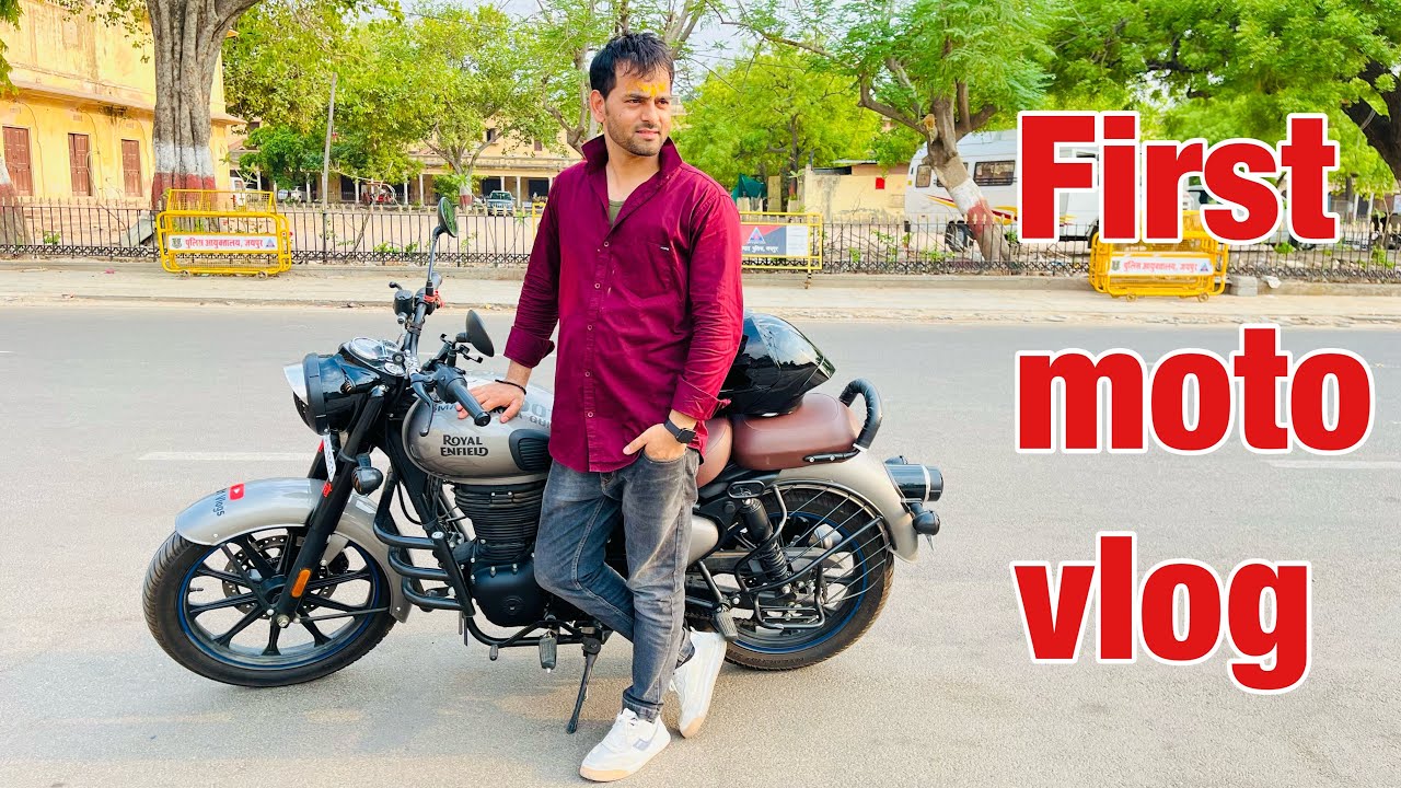 My first moto vlog with my new royal enfiled classic 350 | moto vlog ...