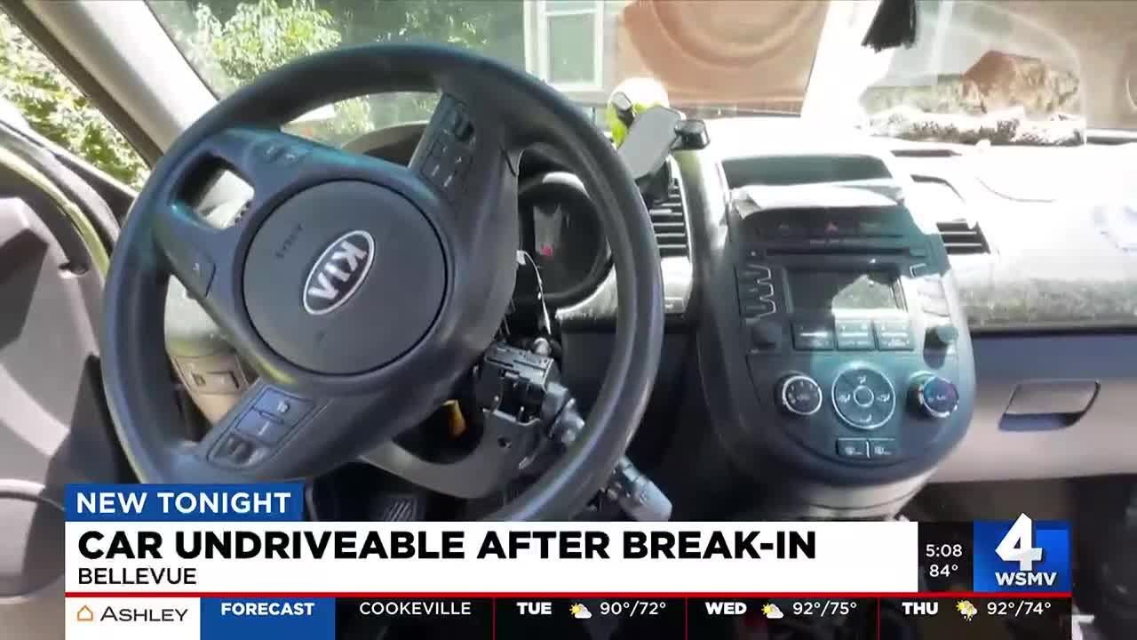 Car undriveable after break-in - YouTube