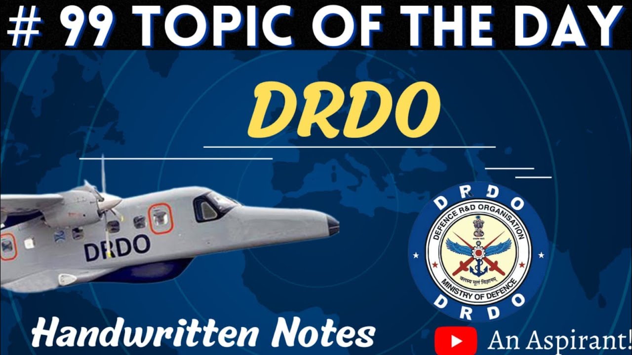 DRDO || #99 Topic of the day || Static Gk || Handwritten notes || An ...