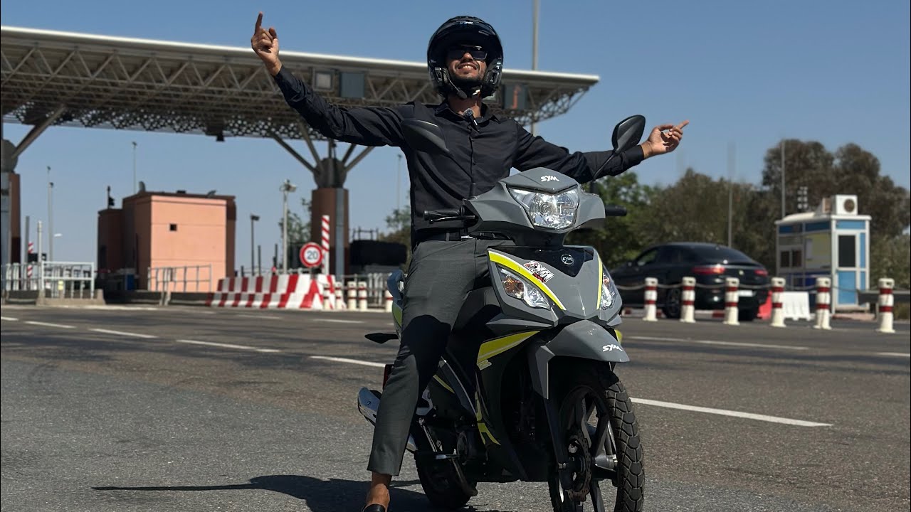 دخلنا للطريق السيار بدراجة Sym magic sr 125 👍 وشدات لينا 110 في السرعة ...