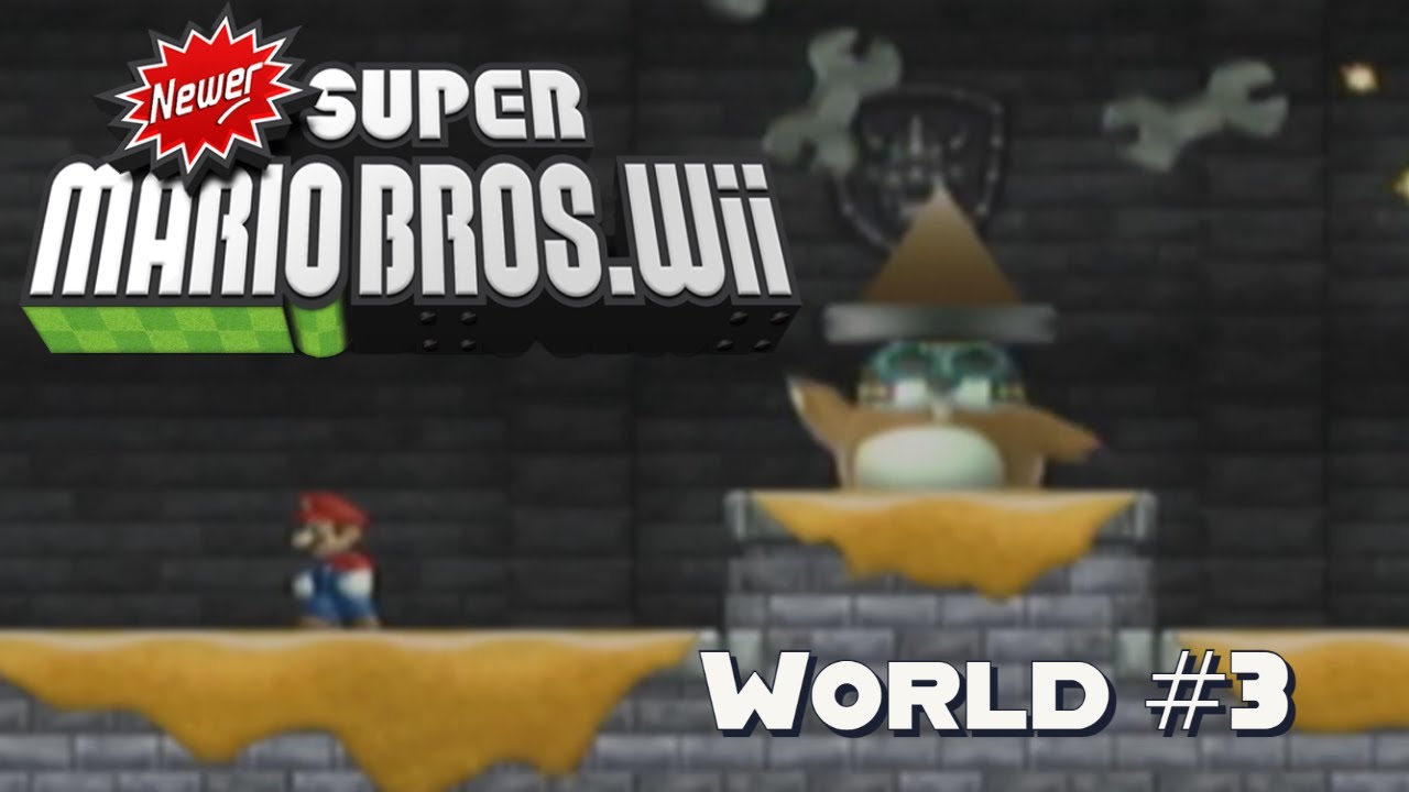 Newer Super Mario Bros Wii World 3! Massive Monty Mole - YouTube