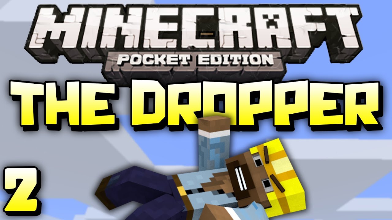 The Dropper! Minecraft Pocket Edition Ep. 2 w/ Ace and Jake - YouTube