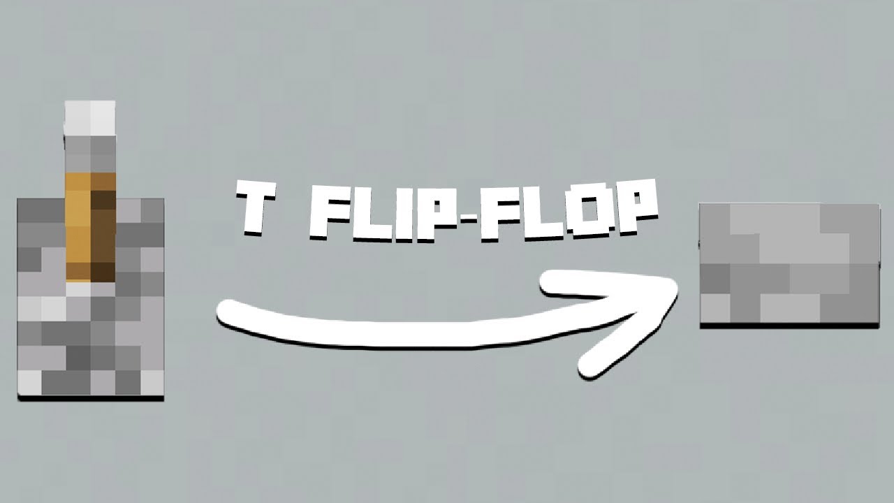 How To Make A Button Work Like A Lever In Minecraft T Flip Flop 2021